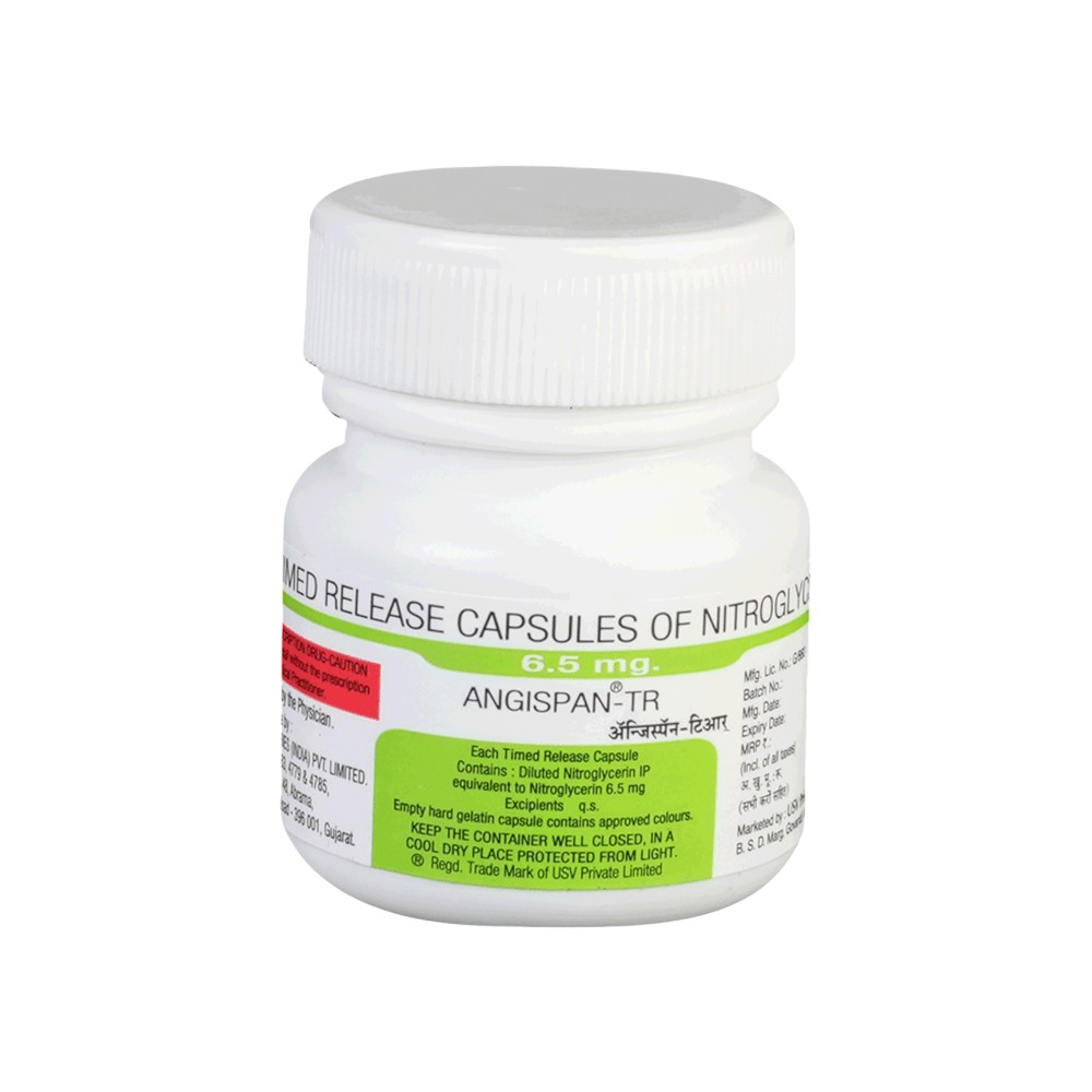Angispan Tr 6.5mg Bottle Of 30 Capsules Price - Buy Online at ₹346 in India