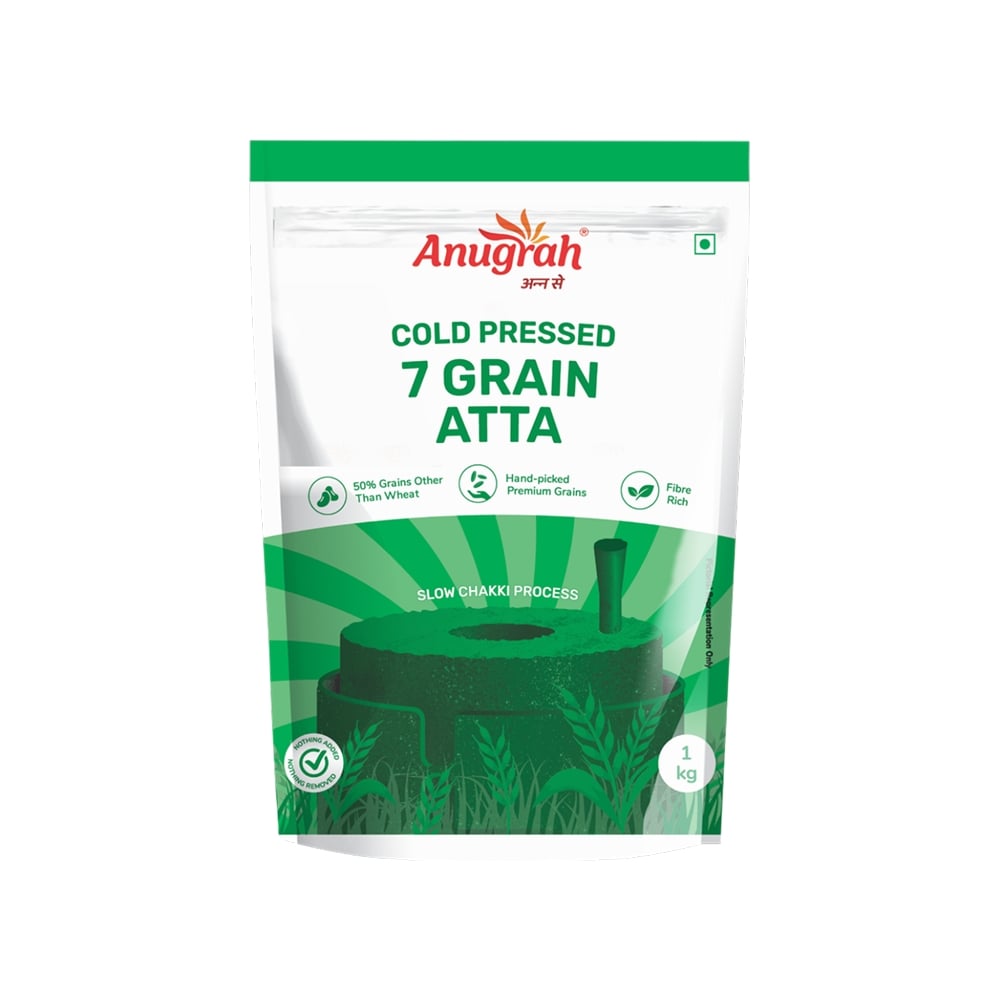 Anugrah Cold Pressed 7 Grain Multigrain Atta Price - Buy Online at Best ...