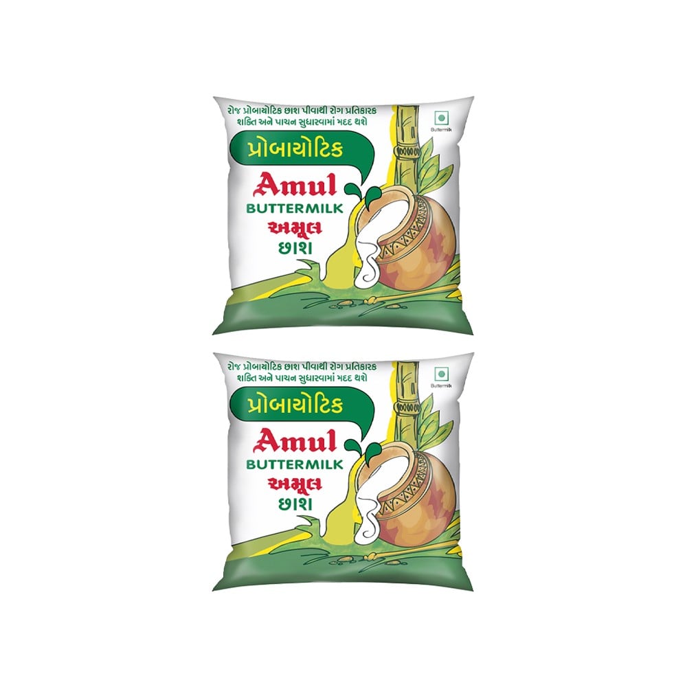 Amul Unsalted Buttermilk - Pack of 2 Price - Buy Online at Best Price ...