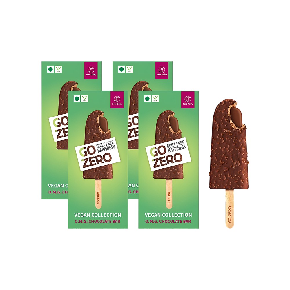Go Zero Omg Chocolate Bar Vegan Ice Cream Stick - Pack of 4 Price - Buy ...