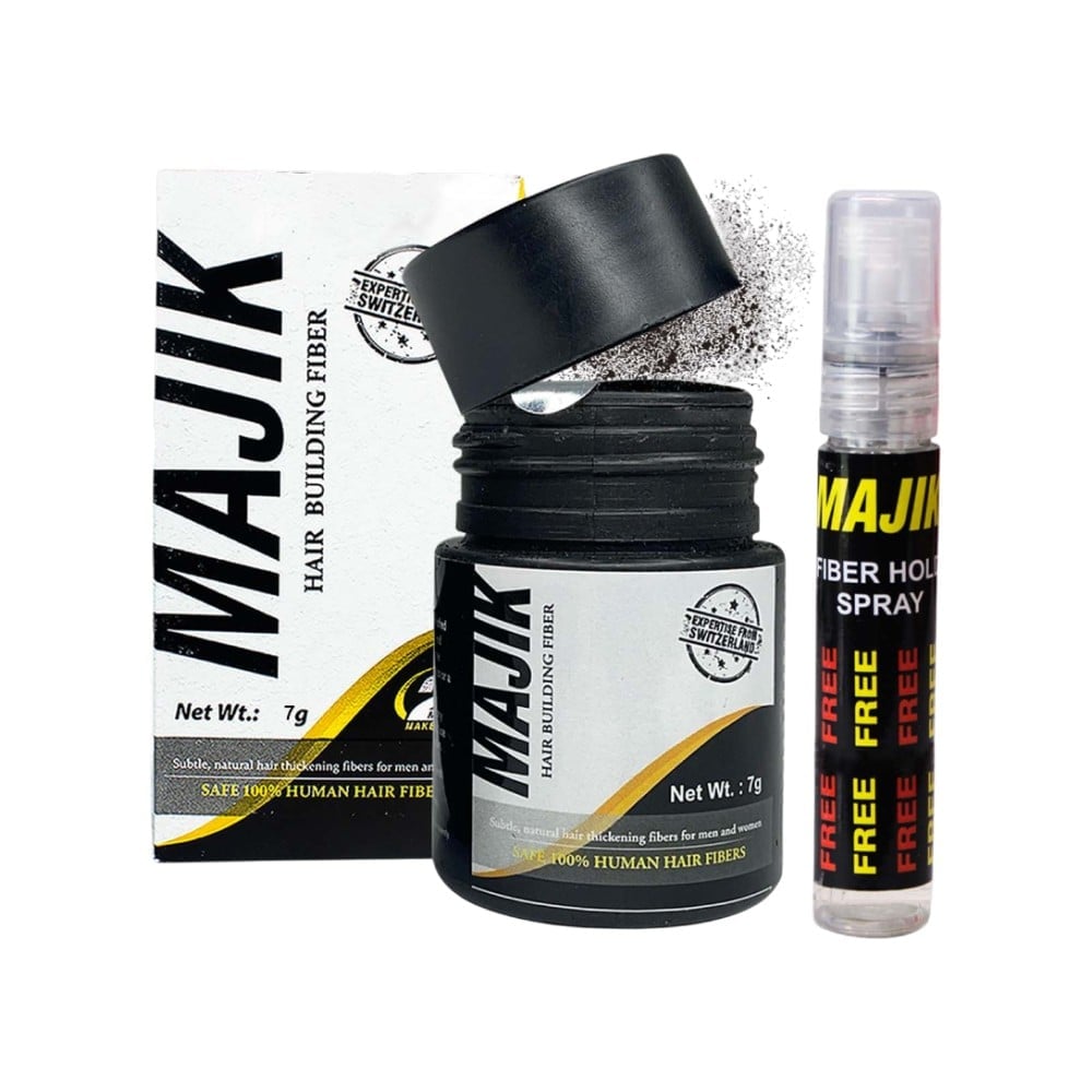 Majik Hair Fibers with Hold Spray (Dark Brown) Price - Buy Online at ...
