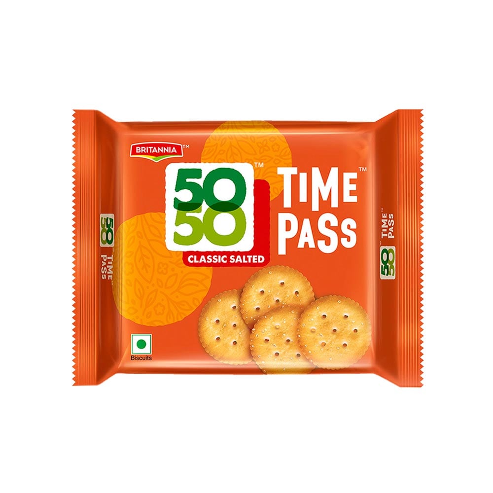 Britannia 5050 Time Pass Classic Salted Biscuit Price - Buy Online at ...