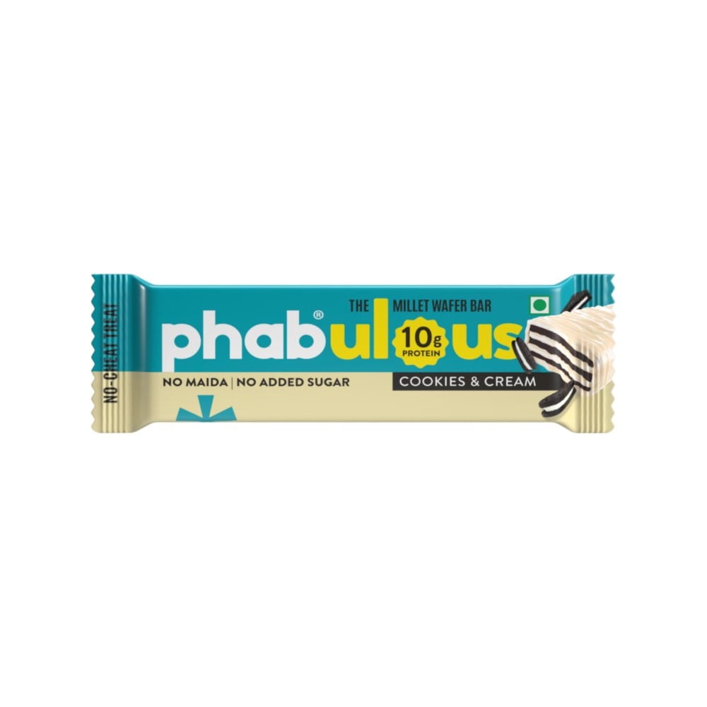 Phab 10g Protein Cookies & Cream Millet Wafer Bar Price - Buy Online at ...