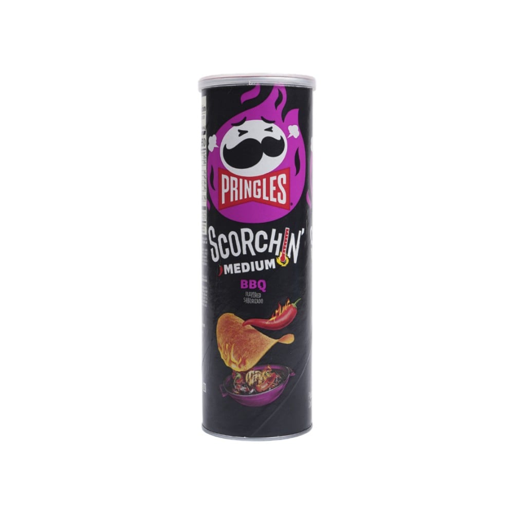 Pringles Scorchin' Medium BBQ Flavoured Potato Crisps Price - Buy ...