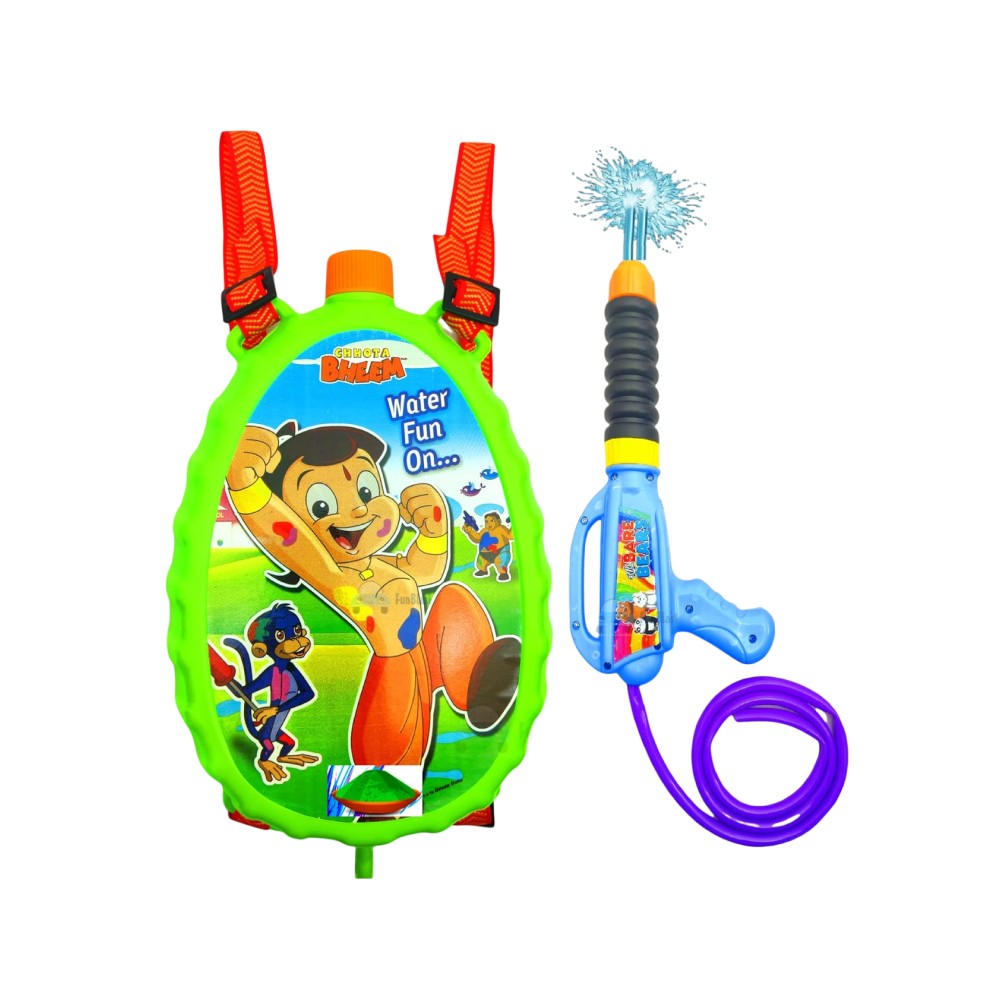 Chhota Bheem Tank Water Gun Pichkari (Green) by FunBlast Price - Buy ...