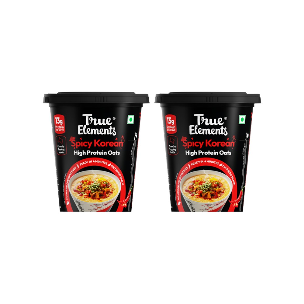 True Elements Spicy Korean High Protein Instant Oats - Pack of 2 Price ...