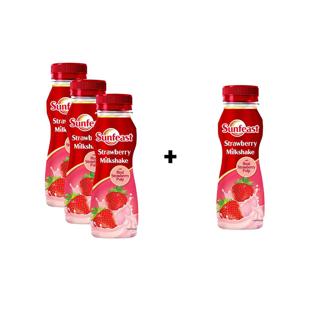 Sunfeast Strawberry Milkshake - Buy 3 Get 1 Free Price - Buy Online at ...