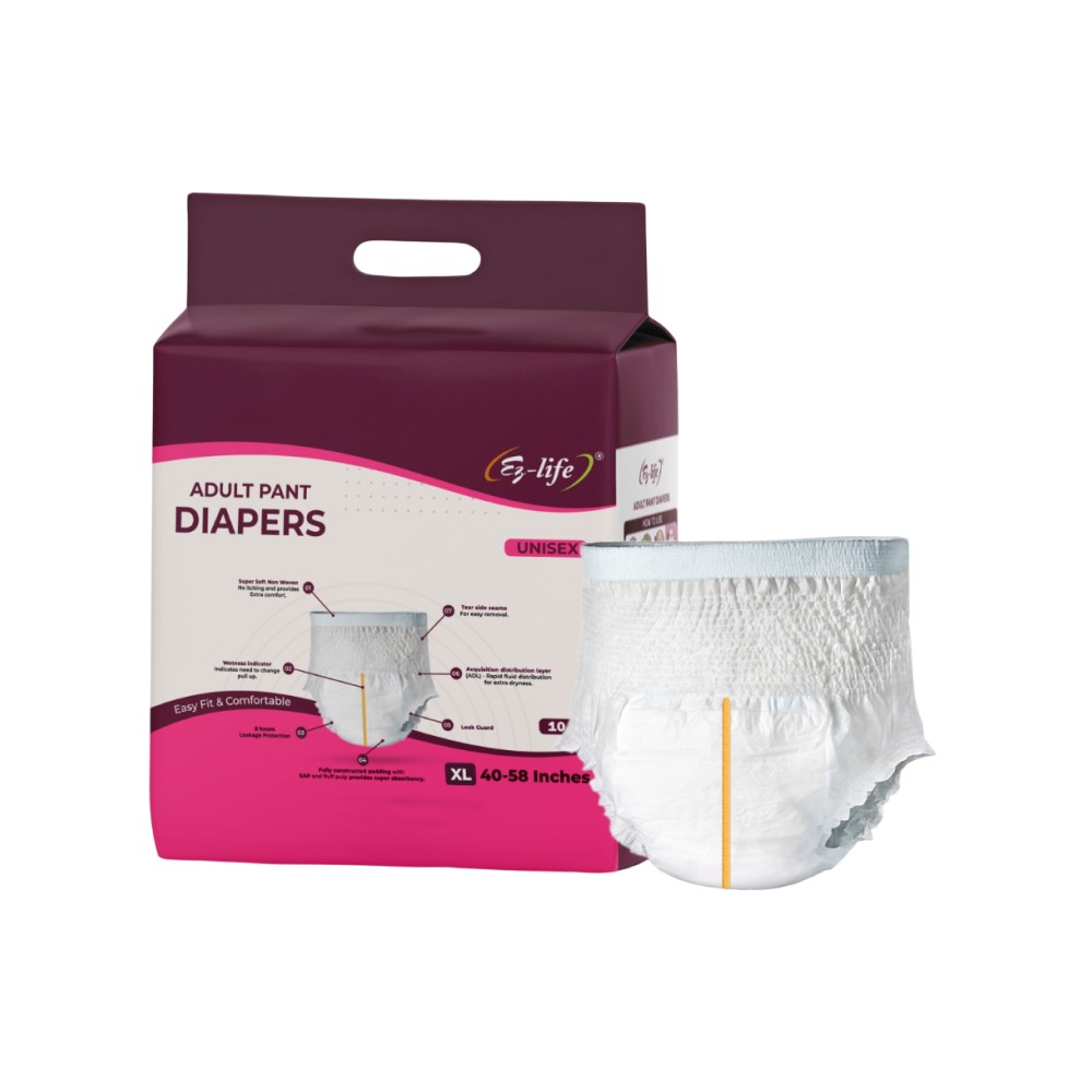 Ez-life Pant Style Adult Diaper (XL, 40" - 58") Price - Buy Online at ...