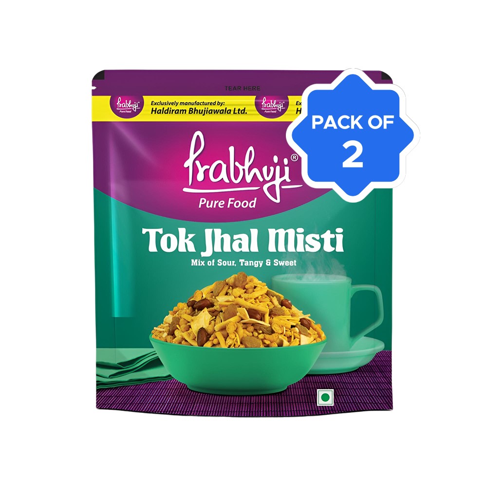 Haldiram's Prabhuji Tok Jhal Misti Mixture Namkeen - Pack of 2 Price ...