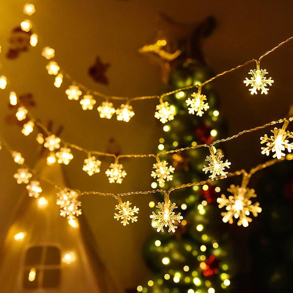 Warm White LED String Snowflake Shape Light (2 W) - Lexton Price - Buy ...