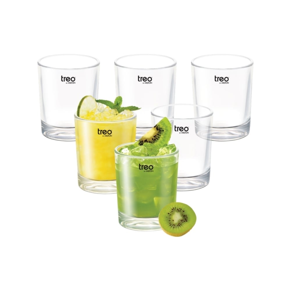 Milton Embassy Cool Borosilicate Shot Glass Set (190 ml, Transparent ...