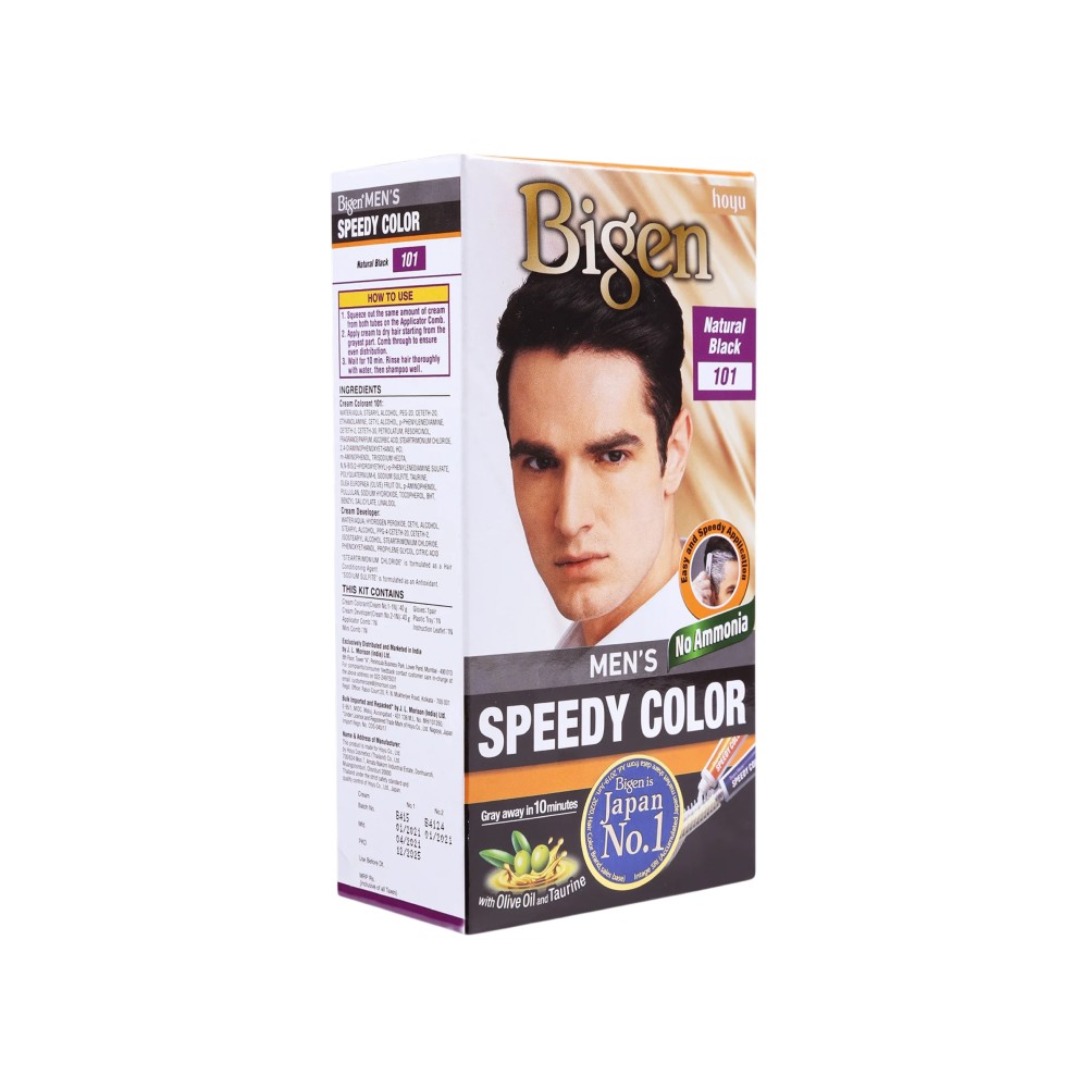 Bigen Speedy Men's Hair Color (Natural Black-101) Price - Buy Online at ...