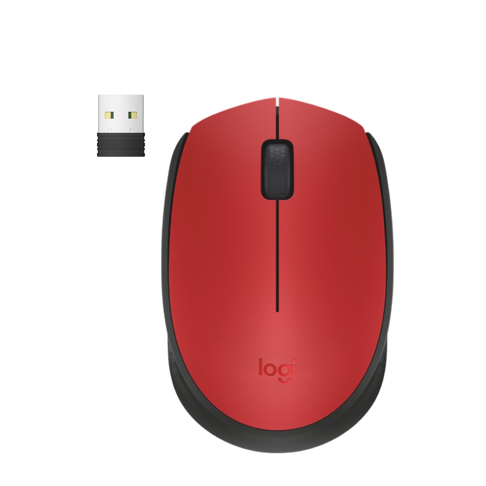 Logitech M171 Optical Wireless Mouse 2.4GHz (Red, Black) Price - Buy ...