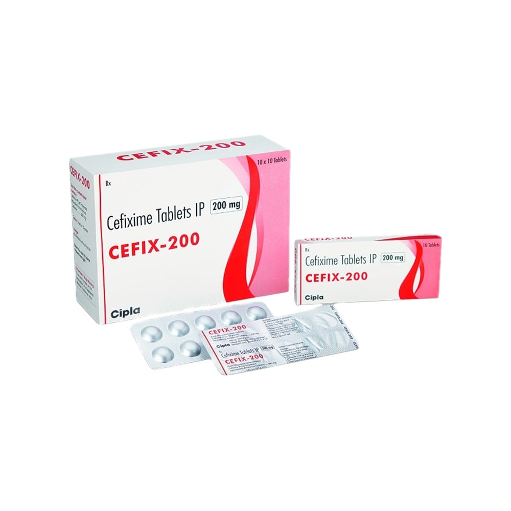 Cefix 200mg Tablets Price - Buy Online at ₹95 in India