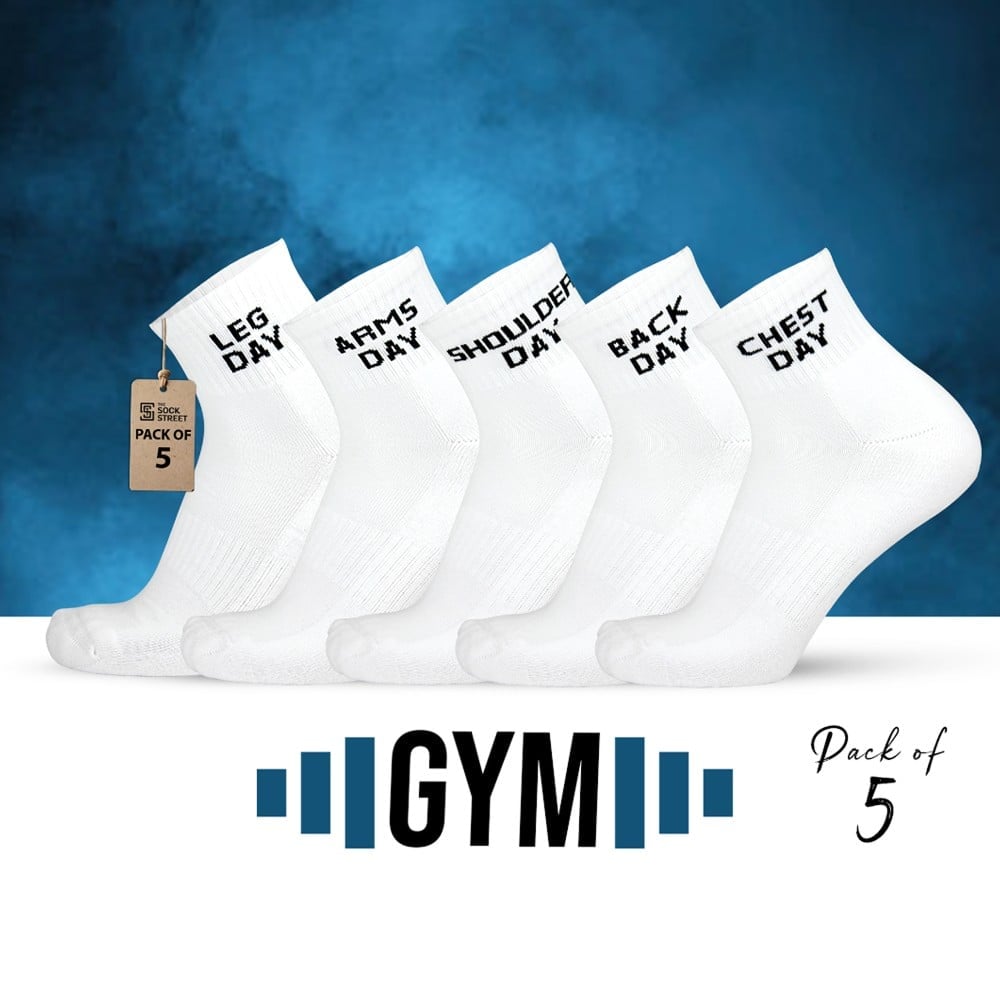 The Sock Street Gym Ankle Socks (White, Free Size) Price - Buy Online ...