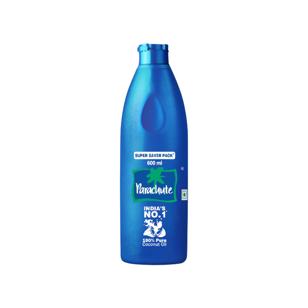 Parachute 100% Pure Coconut Oil 600 ml Price - Buy Online at ₹344 in India