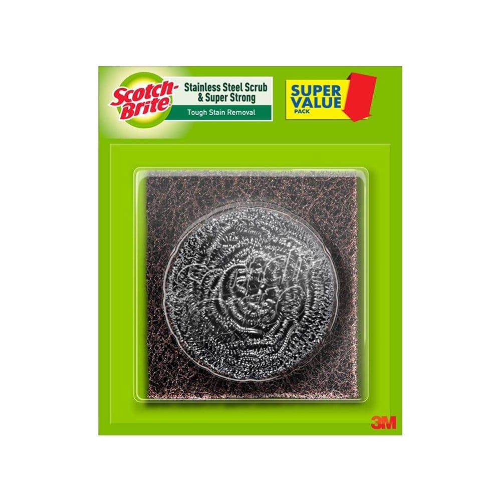 Scotch Brite Stainless Steel Scrubber 2 Scrub Pad Free Price - Buy ...