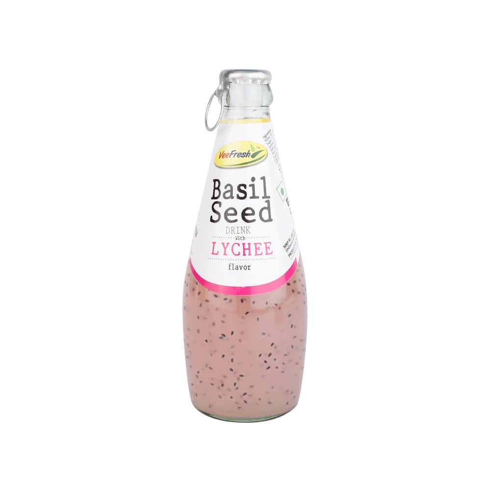 Vee Fresh Basil Seed Juice with Litchi Flavour Price - Buy Online at ...