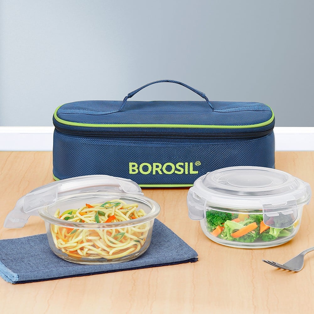 Borosil Borosilicate Glass Klip n Store Lunch Box (400 ml) Price - Buy ...