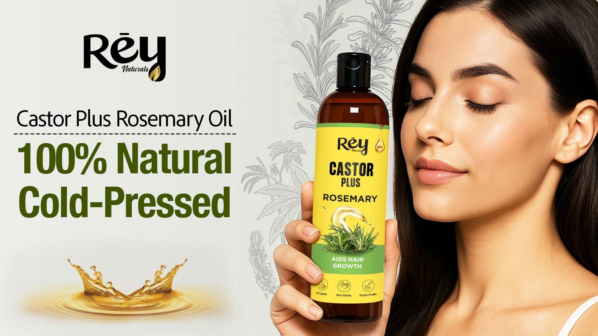 Rey Naturals Castor Plus Rosemary Hair Oil Price - Buy Online at Best ...