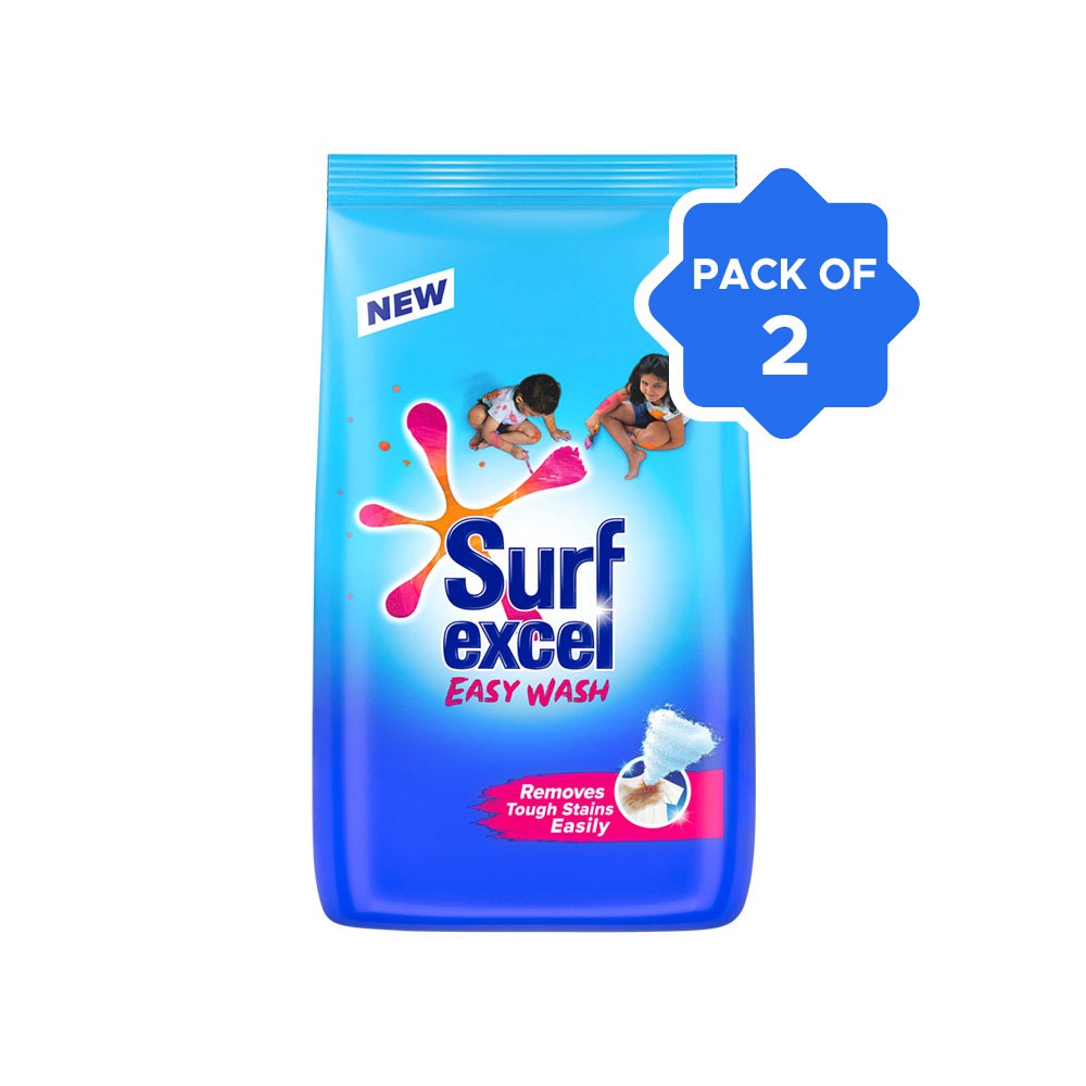Surf Excel Easy Wash Detergent Powder (1 kg) - Pack of 2 Price - Buy ...