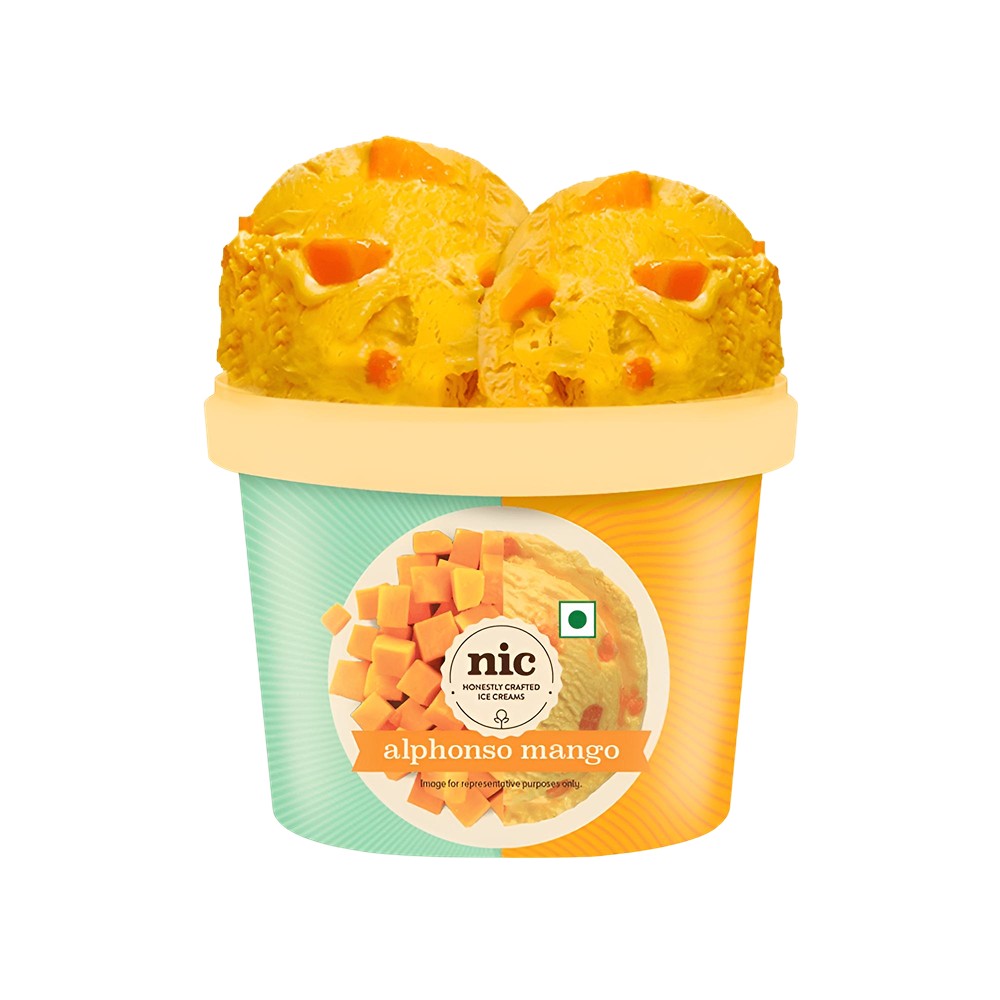 NIC Alphonso Mango Ice Cream Cup Price - Buy Online at ₹86 in India