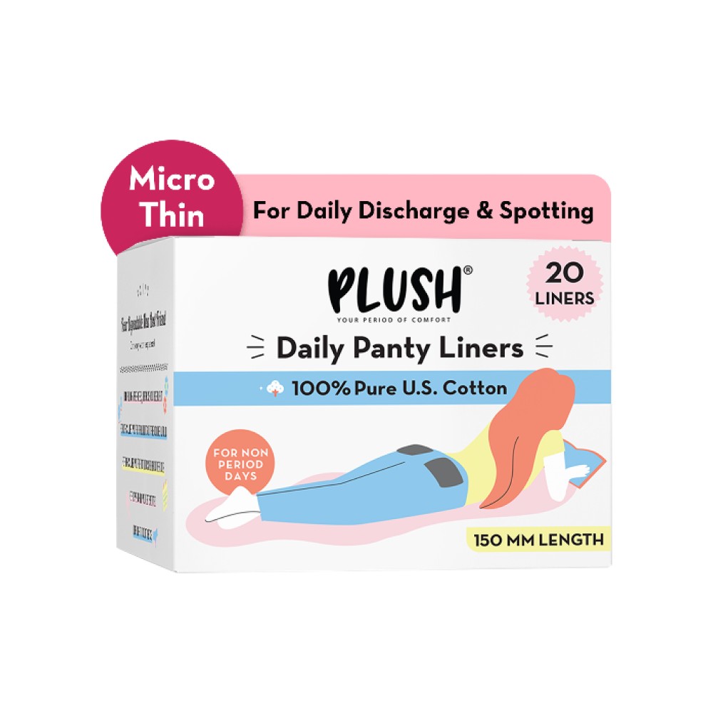 Plush Daily Panty Liners (for Non Period Days) Price - Buy Online at ...