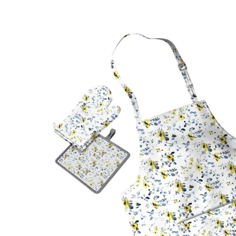 Bianca Floral Printed Apron Set (Cotton) Price - Buy Online at ₹699 in ...