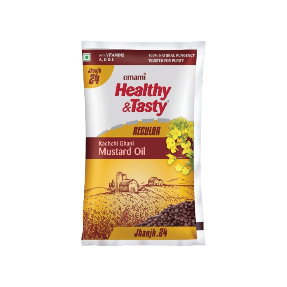Emami Healthy & Tasty Kachchi Ghani Mustard Oil Price - Buy Online at ...