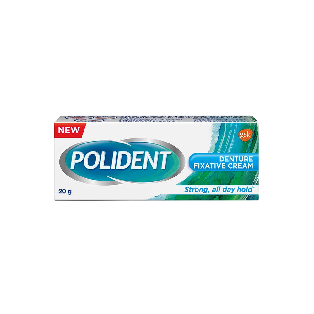 Polident Denture Fixative Cream Denture Adhesive For All Day Hold Of ...