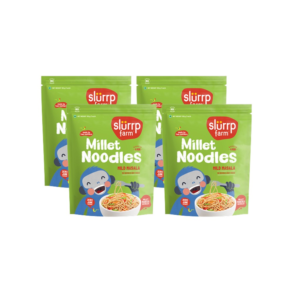 Slurrp Farm Mild Masala Millet Noodles - Pack of 4 Price - Buy Online ...