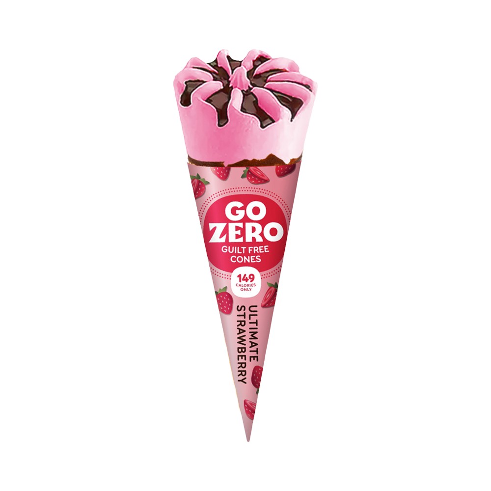 Go Zero Ultimate Strawberry Low Calorie Guilt Free Ice Cream Cone Price ...