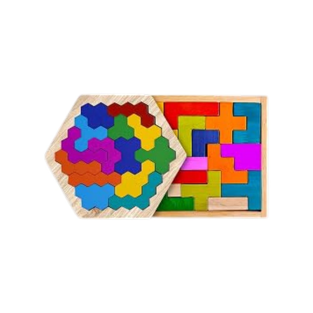 The Puzzl Co Wooden Tetris Jigsaw Puzzle for Kids Price - Buy Online at ...