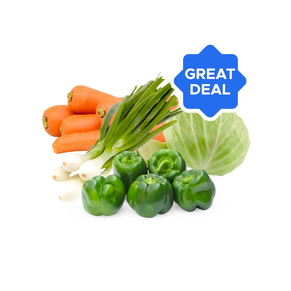 Combo of 4 - Spring Onion (150 g - 200 g) + Ooty Carrot 250 g + Cabbage ...
