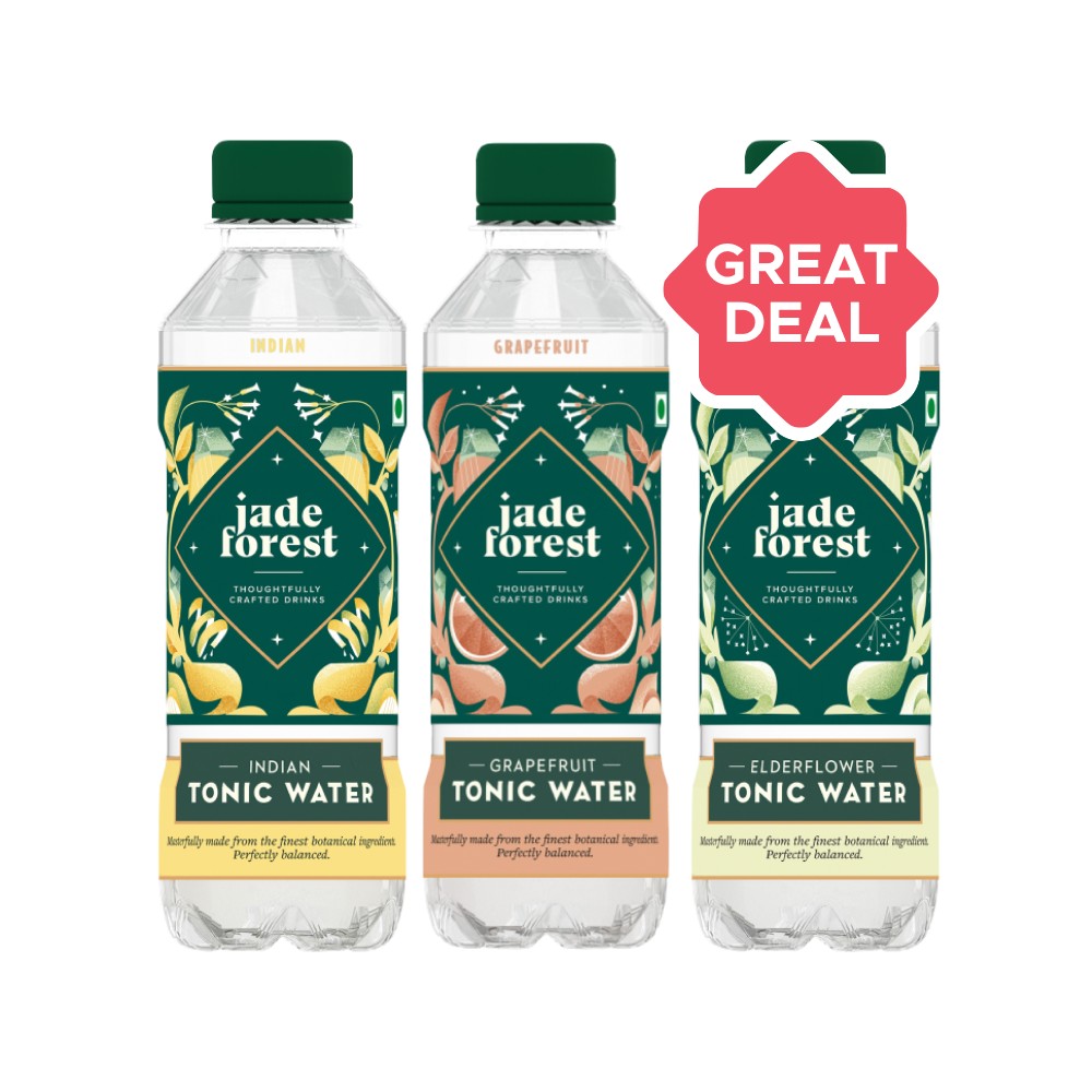 Jade Forest Indian Tonic Water + Sparkling Grapefruit Tonic Water ...