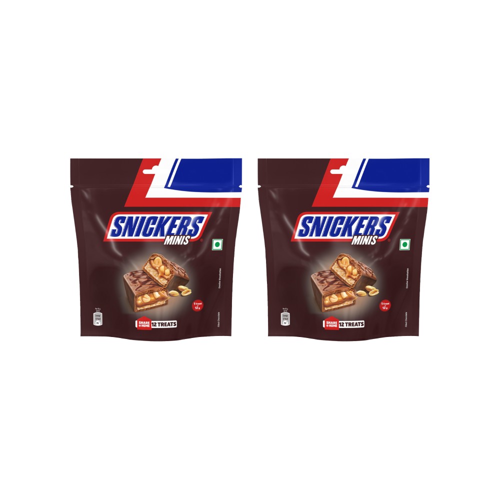 Snickers Nougat & Caramel Miniatures Chocolate Pack - Pack of 2 Price ...