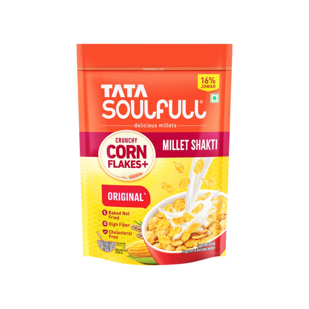 Tata Soulfull Corn Flakes Original (Crunchy Corn and Millets) Price ...