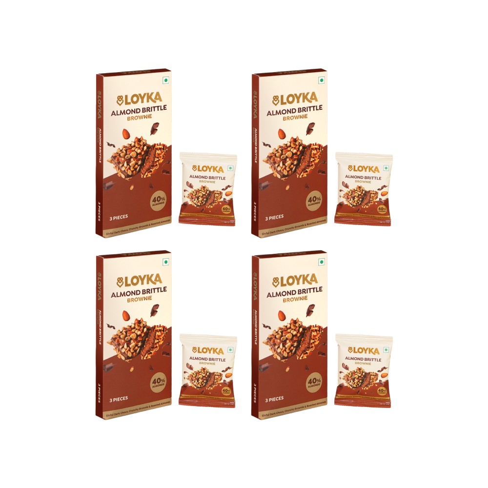Loyka Almond Brittle Brownie Chocolate Box - Pack of 4 Price - Buy ...