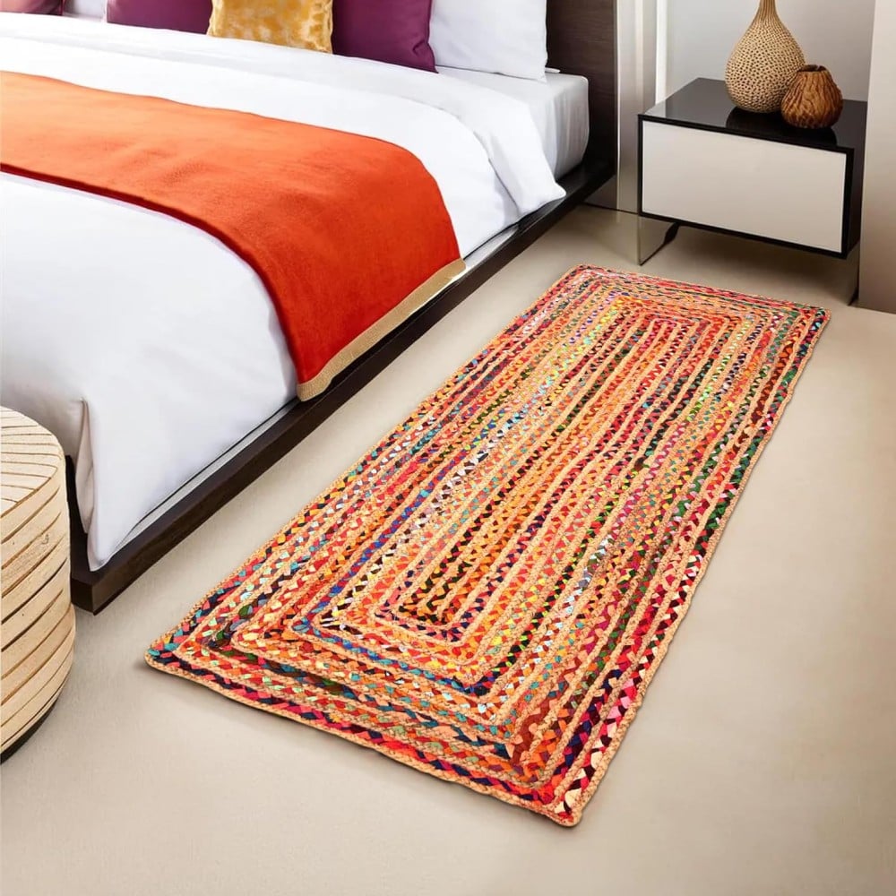 Kuber Industries Bedside Runner (72" x 24", Jute, Multicolour) Price ...