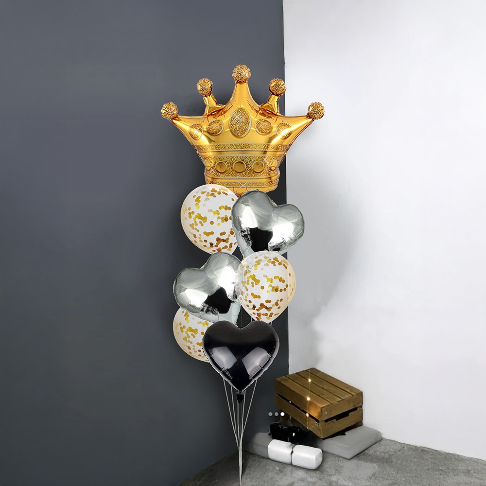 Crown Theme Foil Balloons by Party Propz Price - Buy Online at Best ...