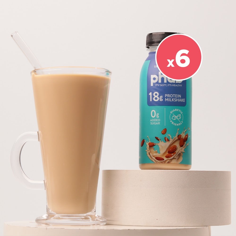 Phab Vanilla Almond 18 g Protein Milkshake - Pack of 6 Price - Buy ...