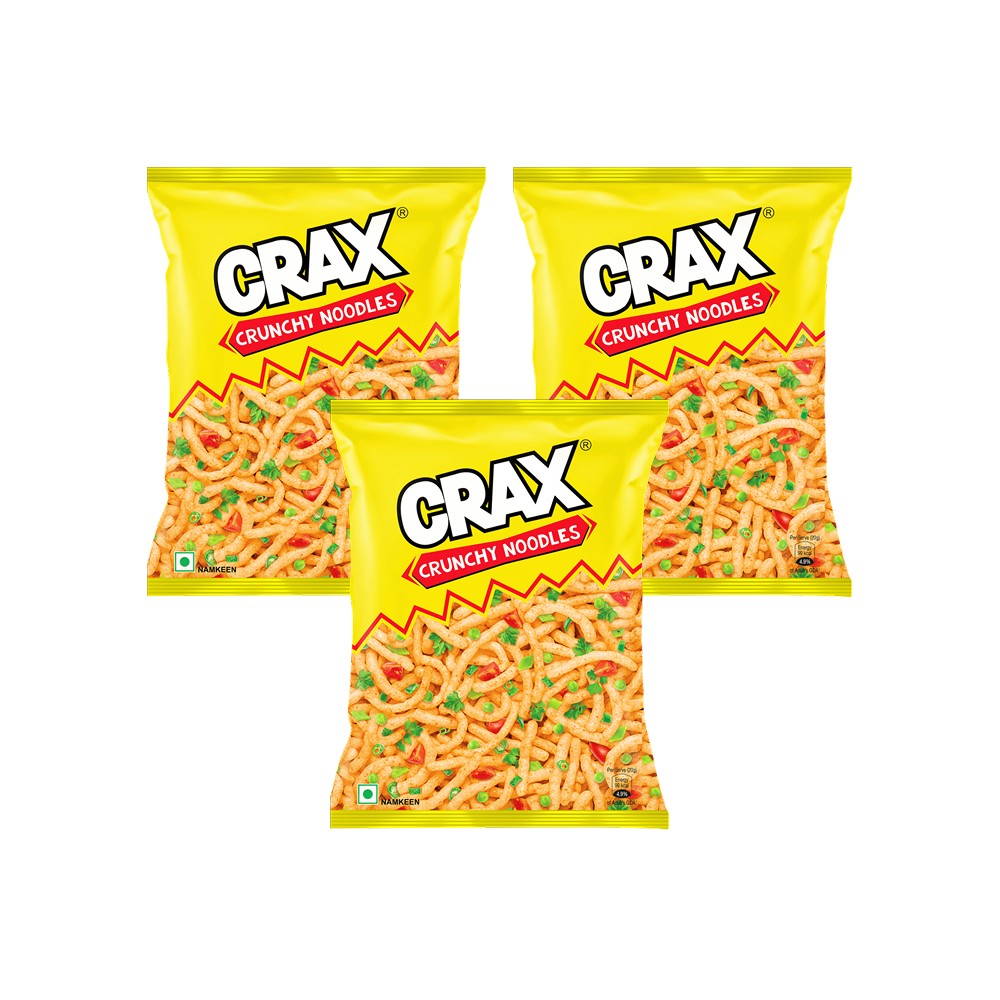 Crax Crunchy Noodle Puffs Chips Snacks - Pack of 3 Price - Buy Online ...