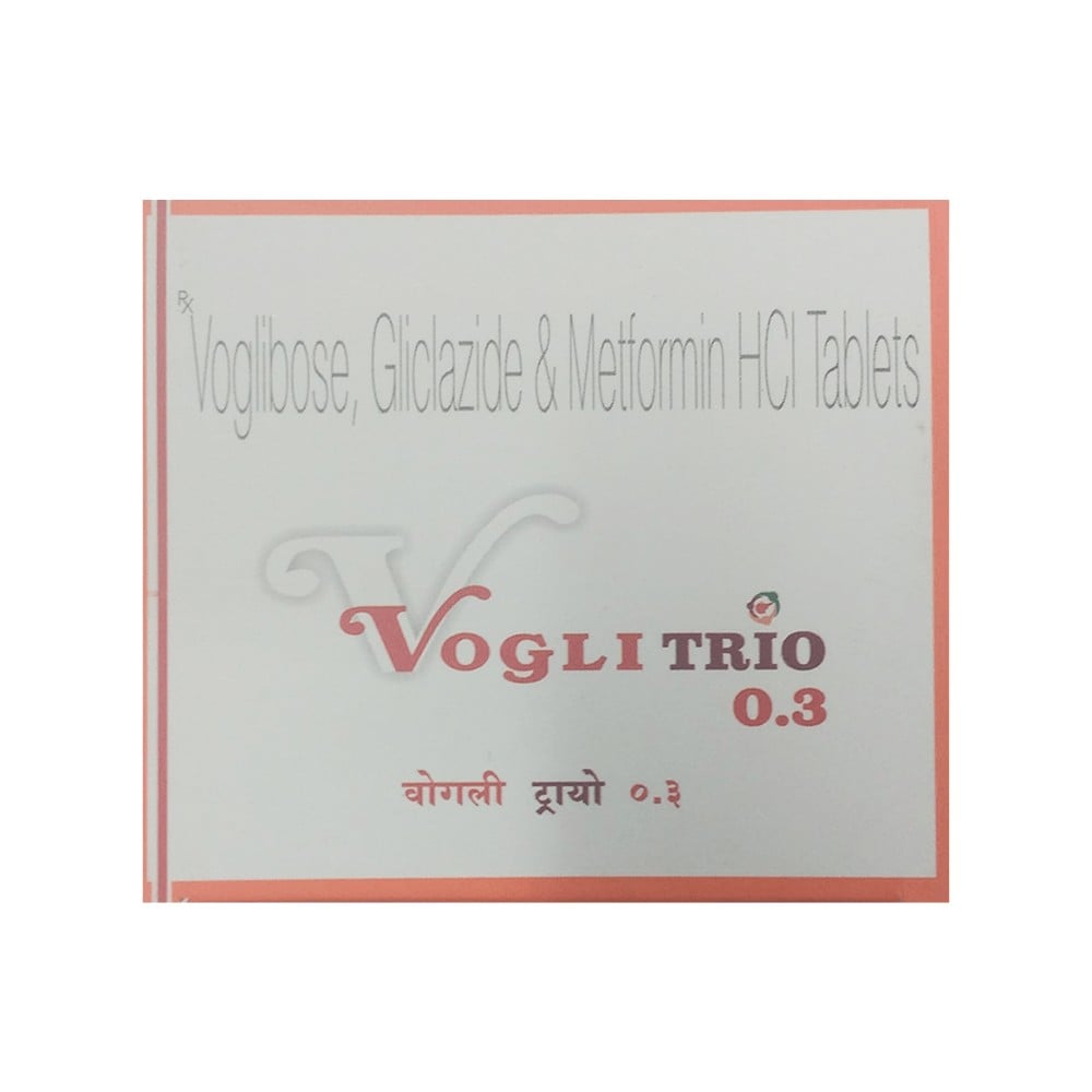 Vogli Trio 0.3mg Strip of 10 Tablets Price - Buy Online at ₹182 in India