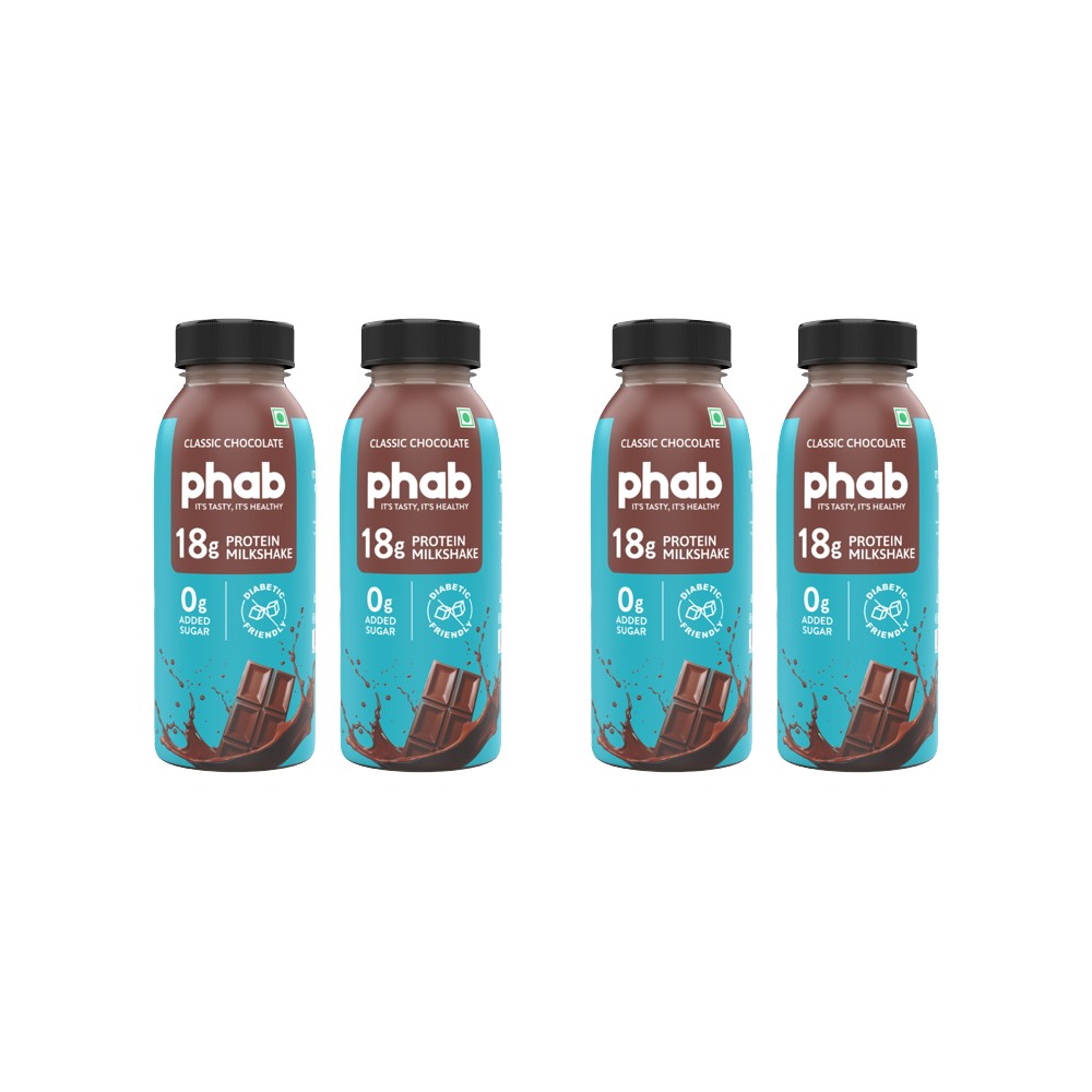 Phab Classic Chocolate Protein Milkshake - Pack of 4 Price - Buy Online ...