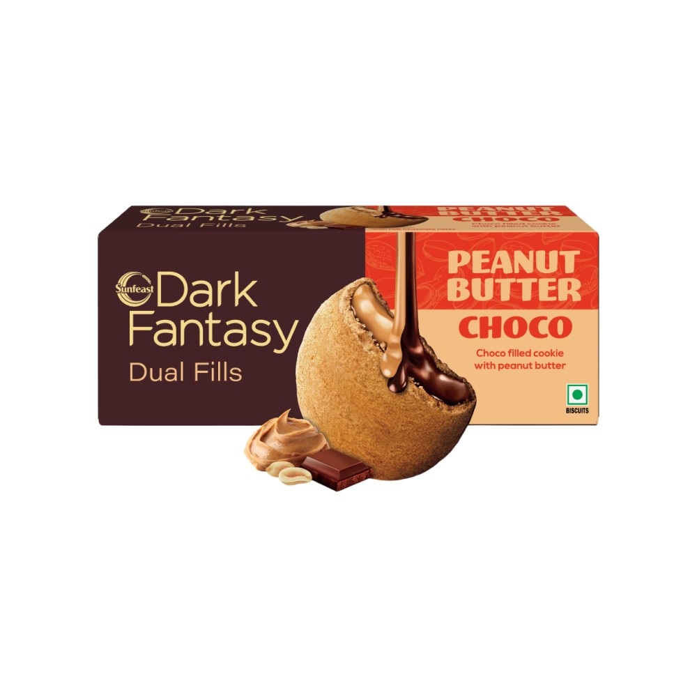 Sunfeast Dark Fantasy Peanut Butter Choco Dual Fills Cookies Price ...
