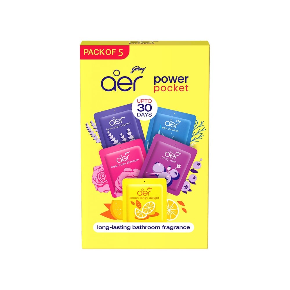 Godrej Aer power pocket Air Freshener (Assorted) - Pack of 5 Price ...