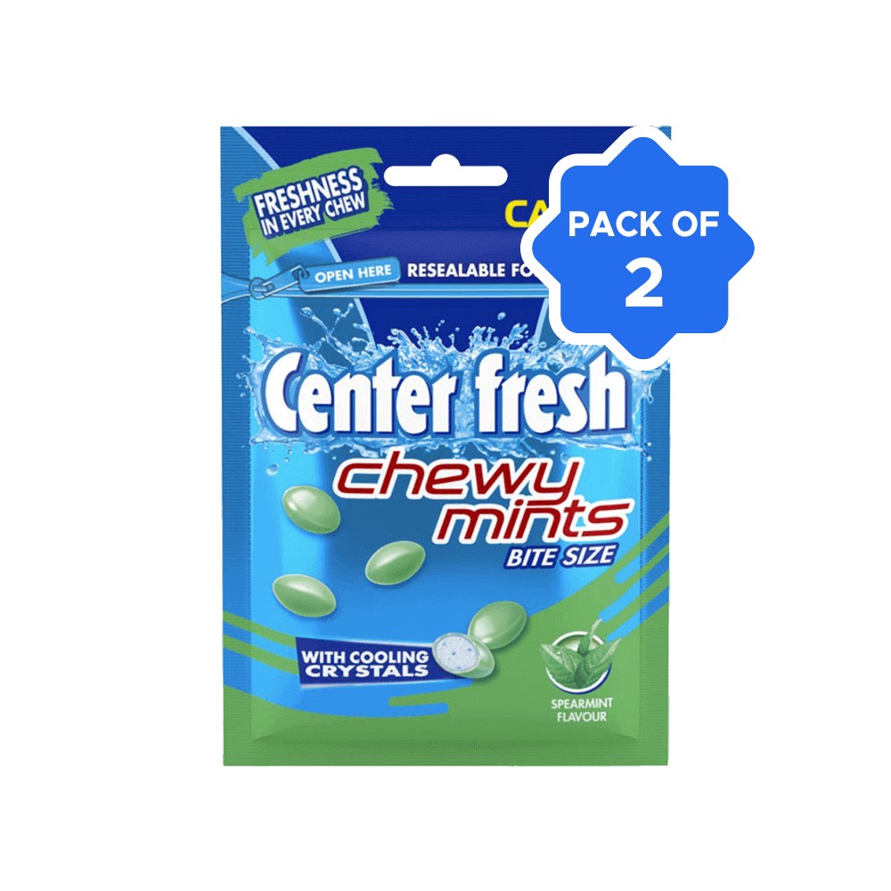 Center Fresh Chewy Mints Spearmint Flavour Mint Candies - Pack of 2 ...