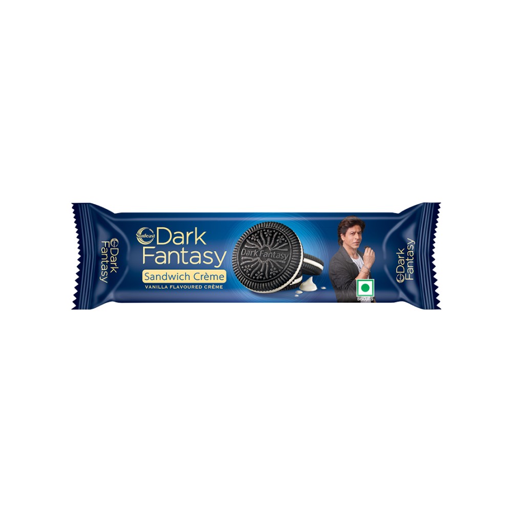 Sunfeast Dark Fantasy Vanilla Sandwich Cream Biscuit Price - Buy Online ...