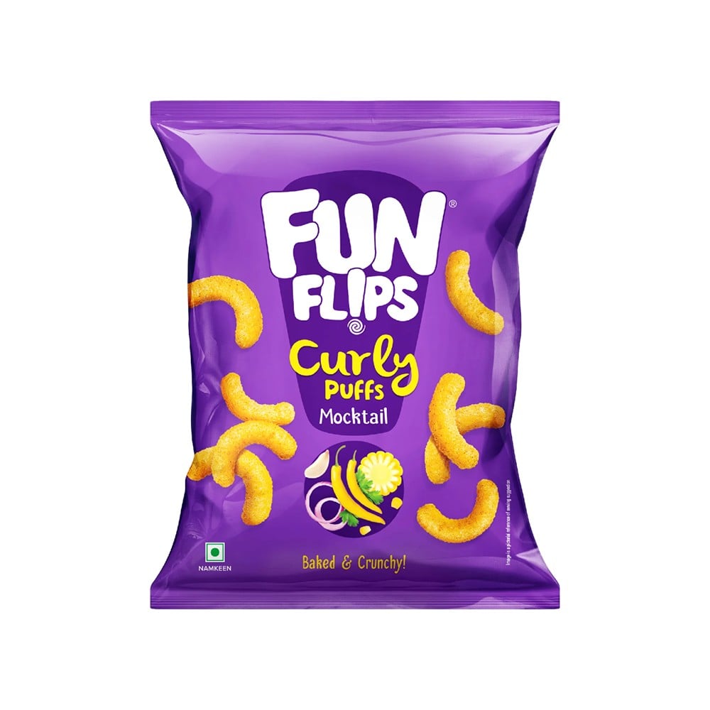 Fun Flips Baked & Crunchy Mocktail Curly Puffs Price - Buy Online at ...