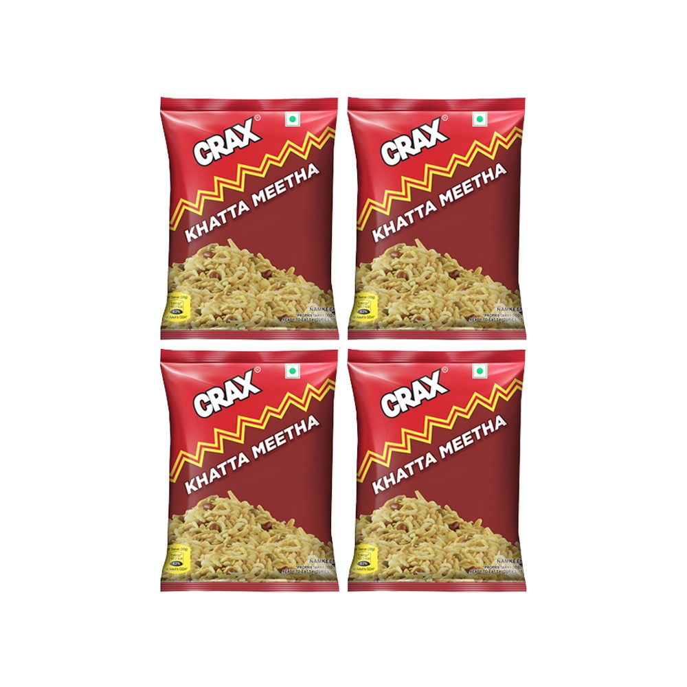 Crax Khatta Meetha Mixture Namkeen Mixture - Pack of 4 Price - Buy ...